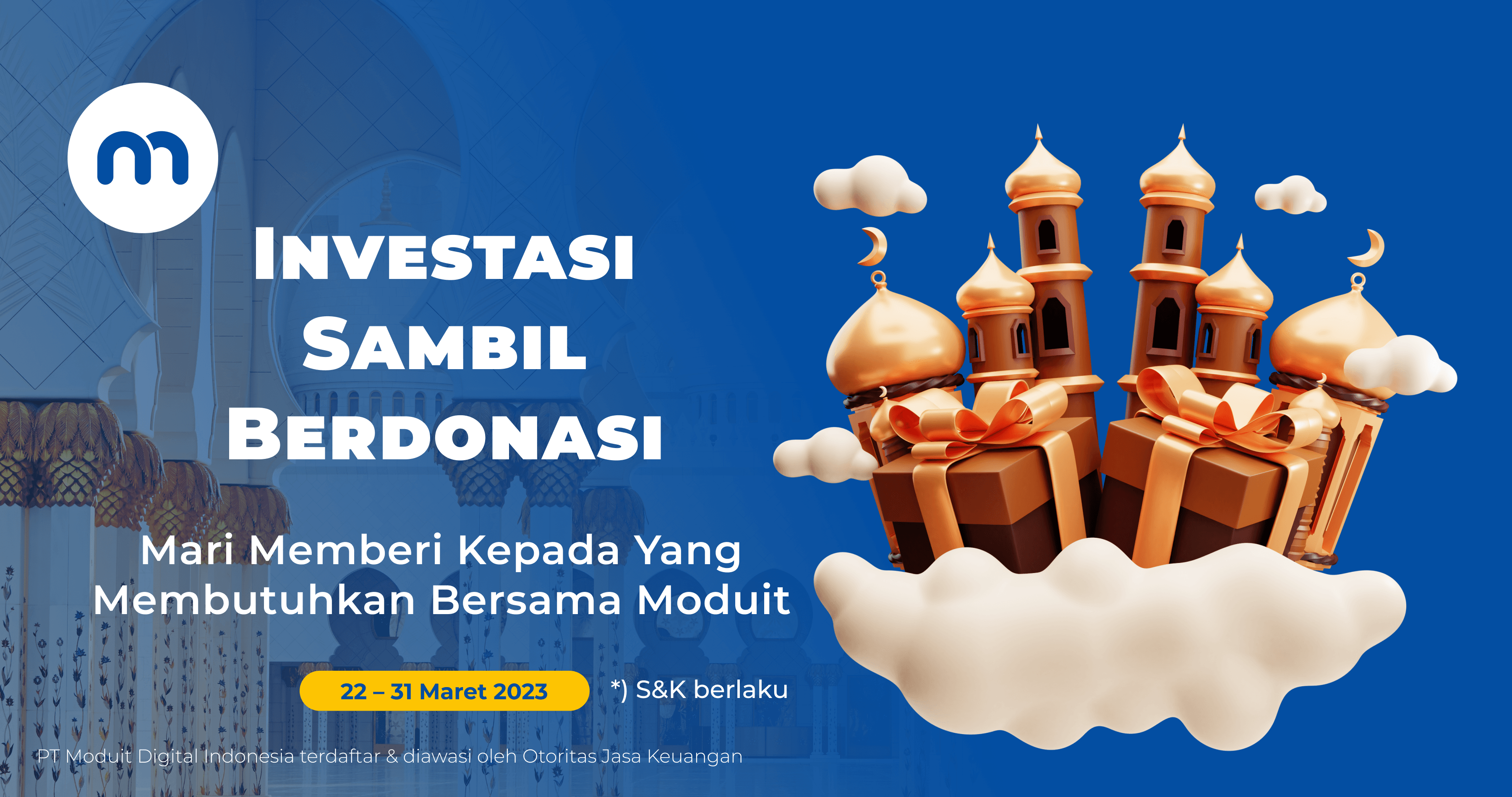 Investasi Sambil Berdonasi Bersama Moduit